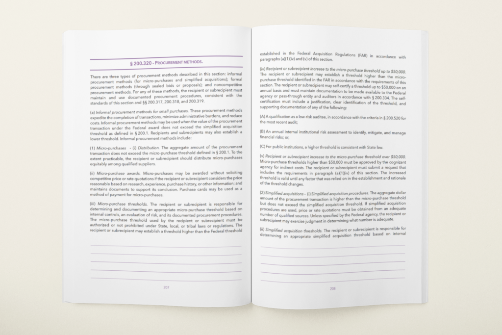 DECODED® 2024 OMB 2 CFR 200 - Quick Reference Guide